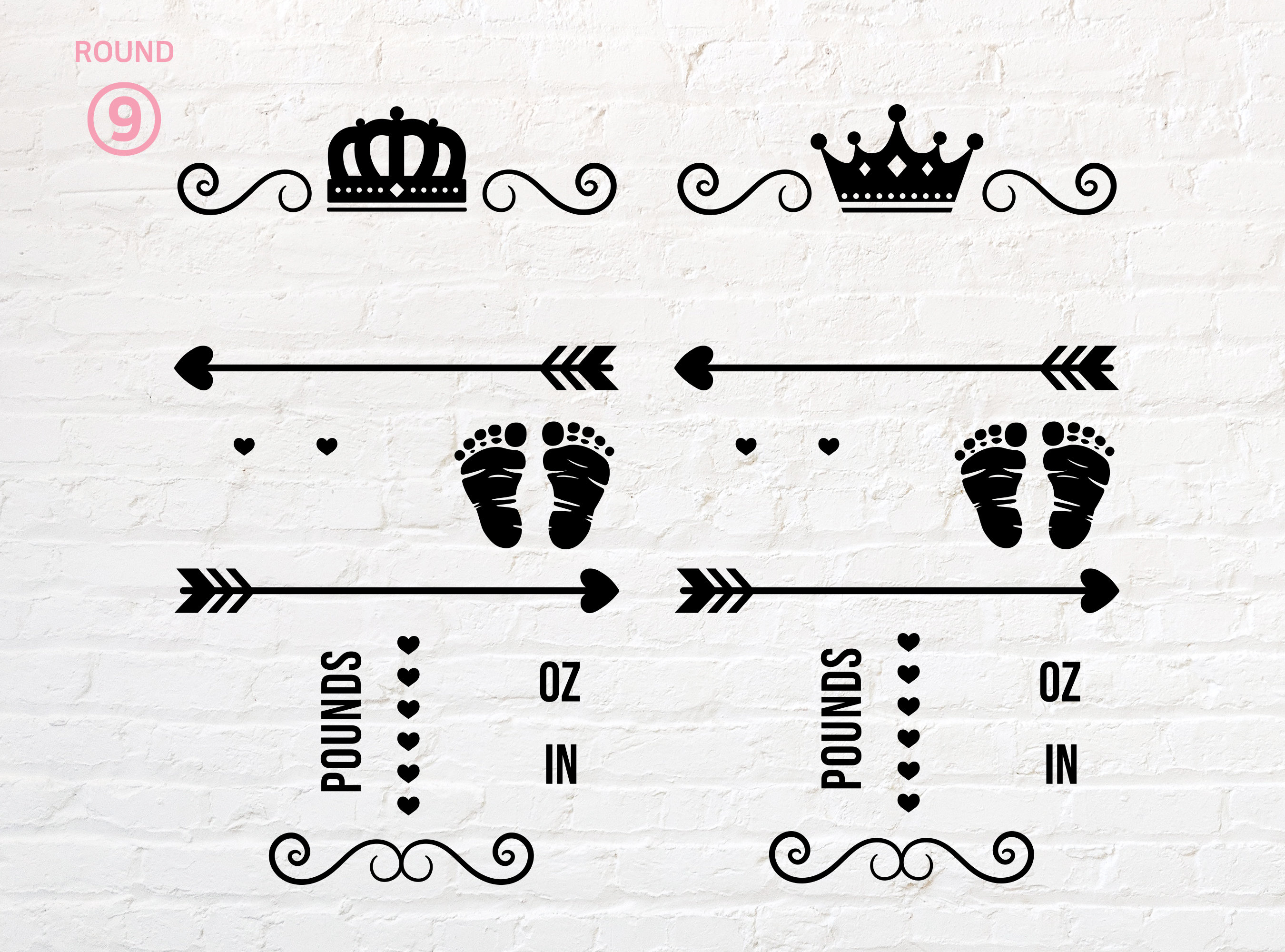 Baby Birth Stats Svg, Birth Stats Crown Svg, Png, Dxf, Eps, Pdf - Etsy ...