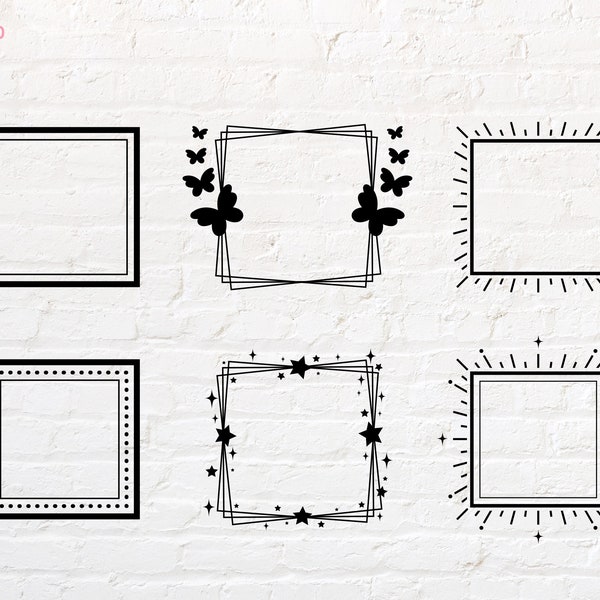 Square Outline Svg - Etsy