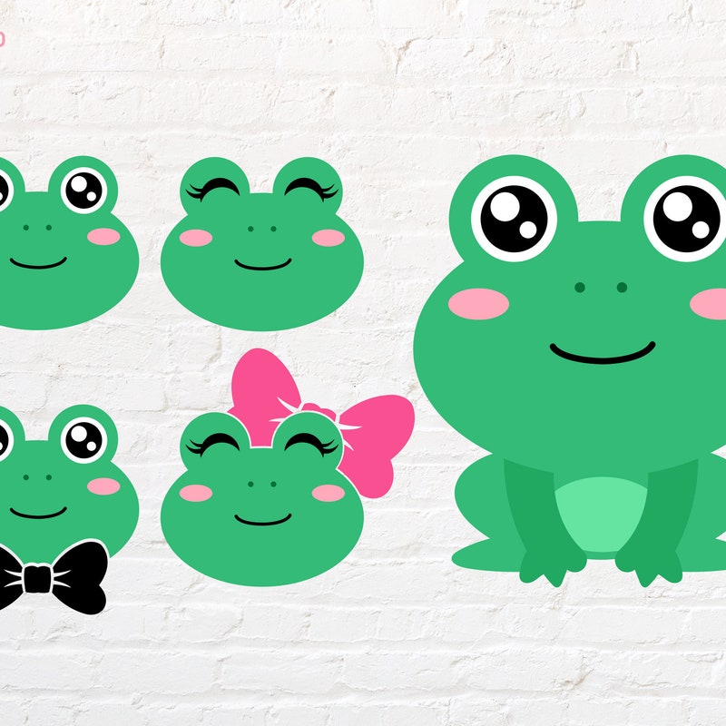 Cute Frogs Clip Art Png - Etsy