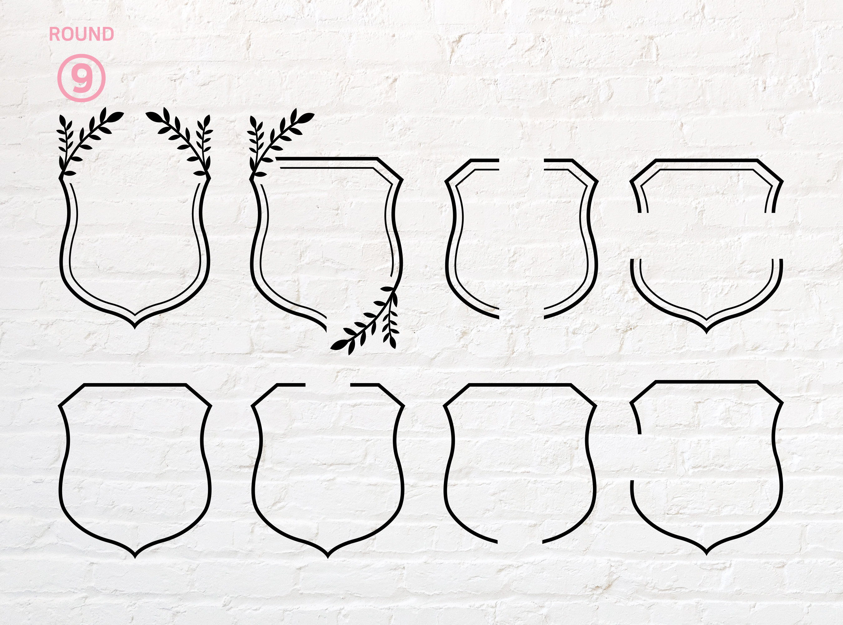 Crest Frame Svg, Png, Dxf, Eps, Pdf - Etsy