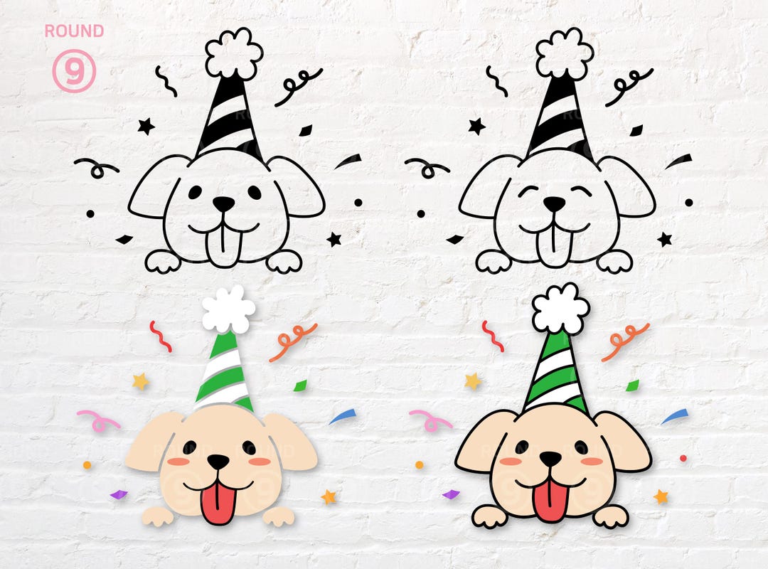 Birthday Happy Dog Svg, Png, Dxf, Eps, Pdf - Etsy