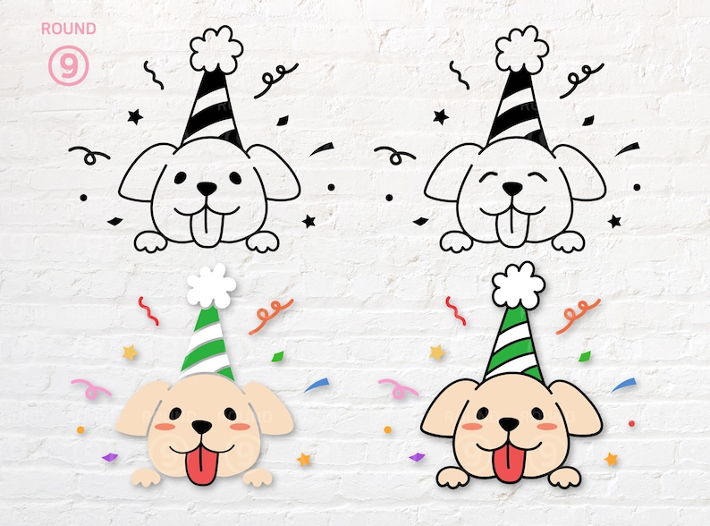 Birthday Happy Dog Svg, Png, Dxf, Eps, Pdf - Etsy