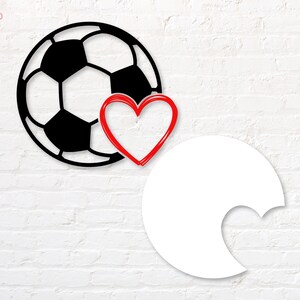 Soccer Heart Svg, Png, Dxf, Eps, Pdf - Etsy