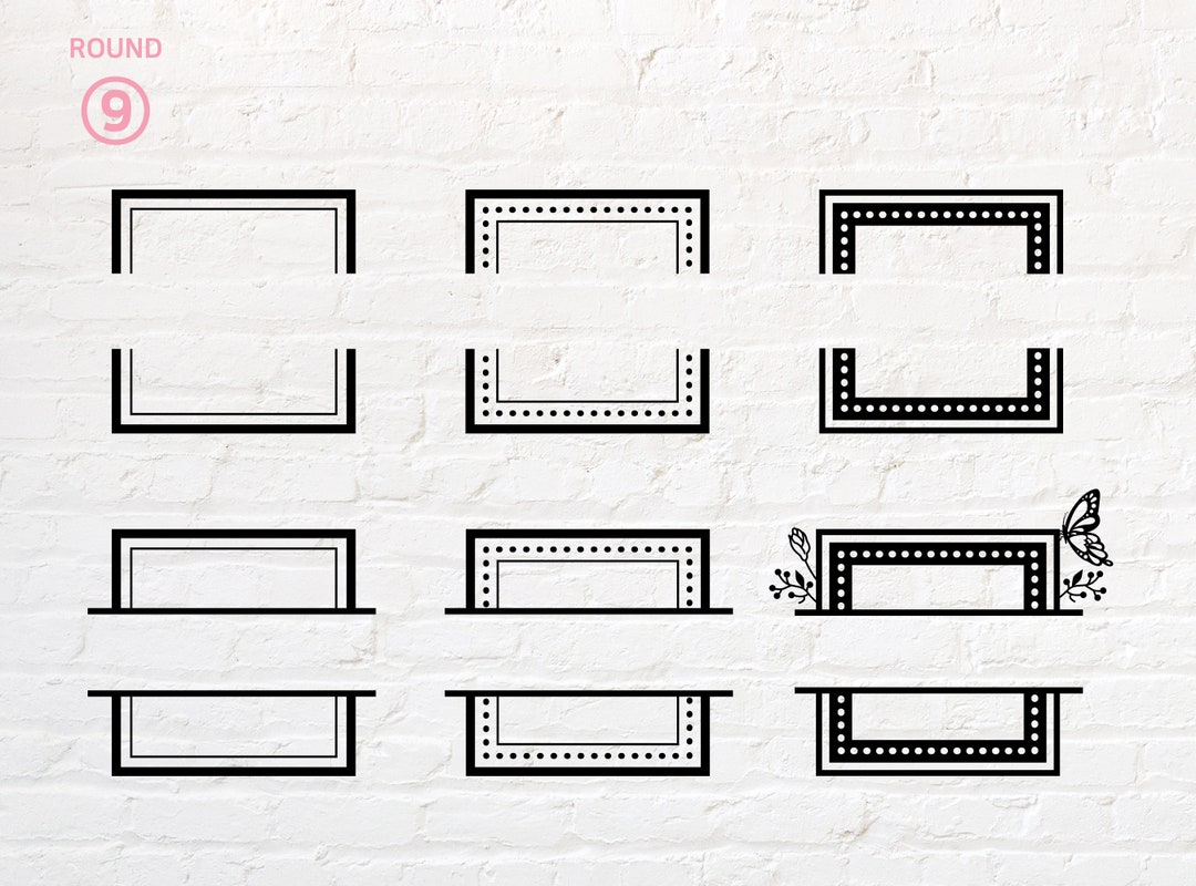 Square Frame Svg, Png, Dxf, Eps, Pdf - Etsy