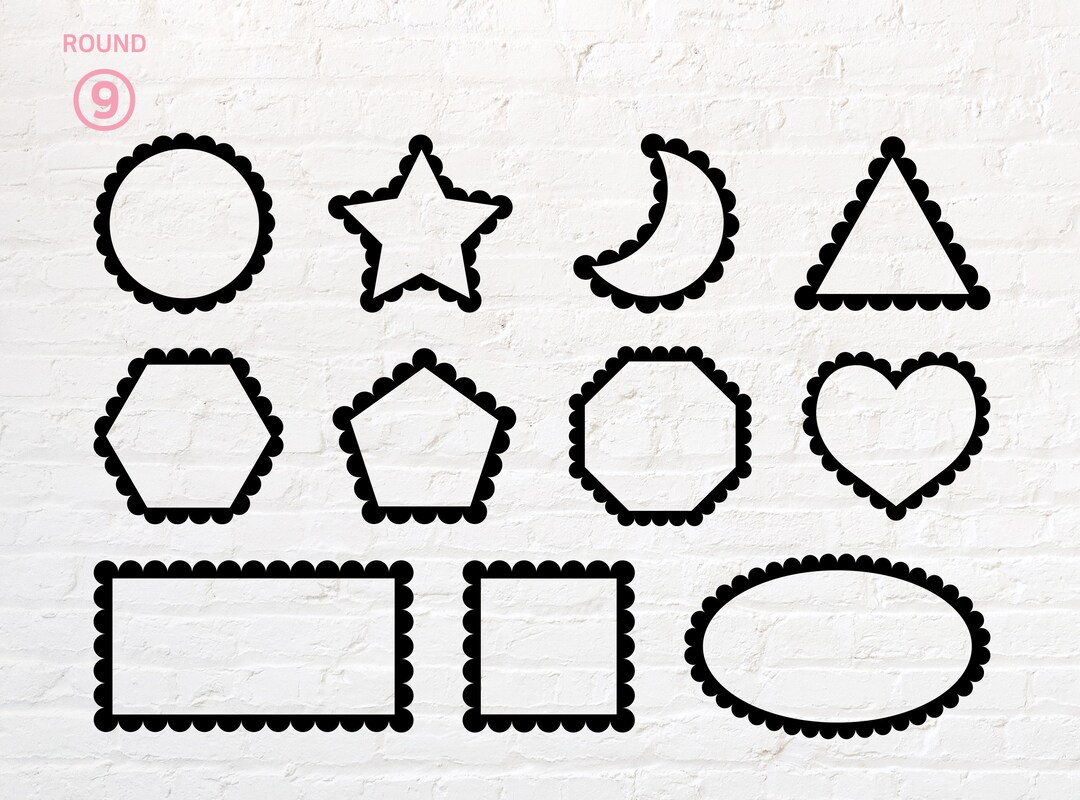 Scallop Svg, Scallop Outline Svg, Png, Dxf, Eps, Pdf - Etsy