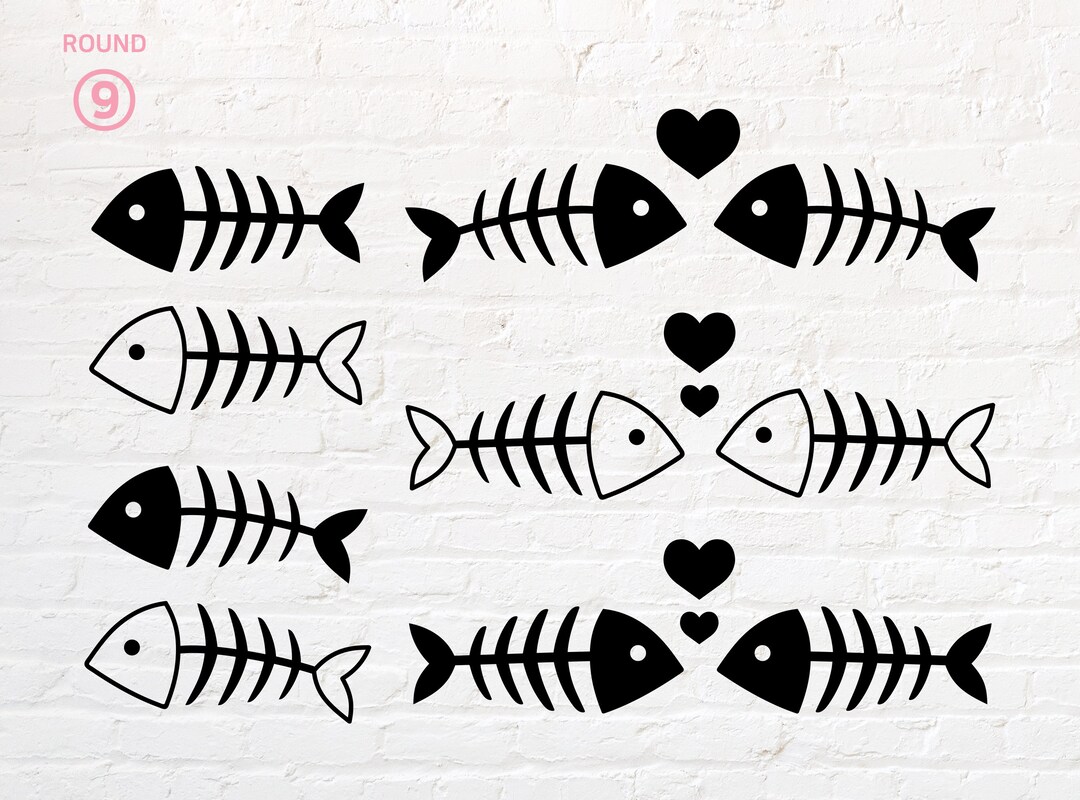 Fish Bone Svg, Png, Dxf, Eps, Pdf - Etsy