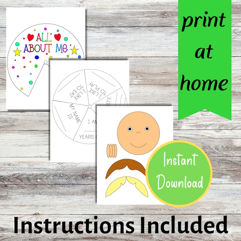 Educational Game Spinner, All About Me, Home School, Kindergarten ...