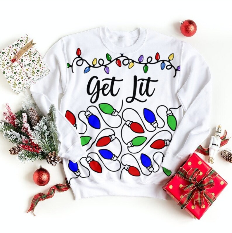 SVG Get Lit Lights Png Pdf Dxf Eps Christmas Lights SVG - Etsy