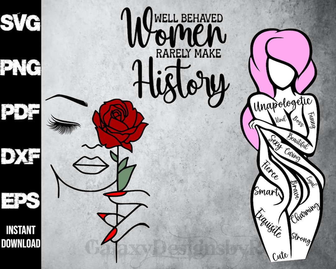 SVG International Women's Month, Png, Pdf, Dxf, Eps, Beautiful Women ...