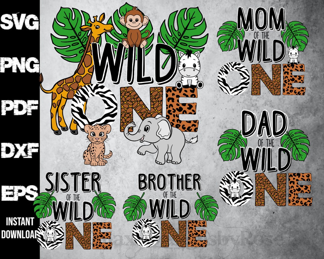SVG Wild ONE, Png, Pdf, Dxf, Eps, the Wild One Svg, Mom of the Wild One ...