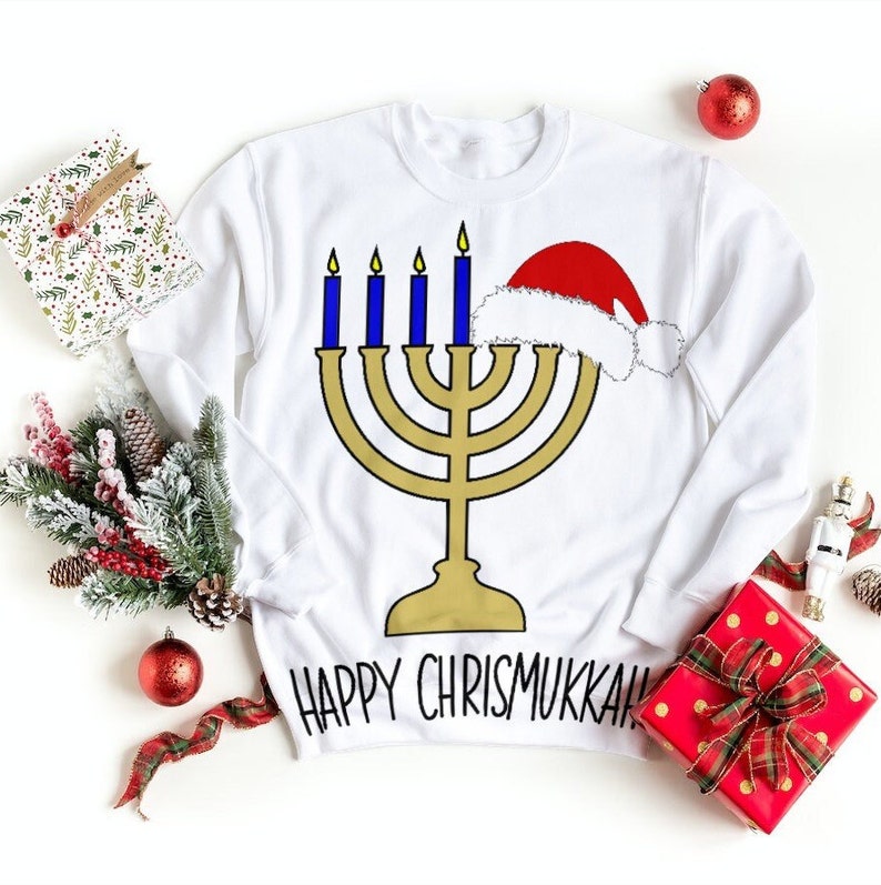 SVG Happy Chrismukkah Png Pdf Dxf Eps Happy Hannukah Svg - Etsy