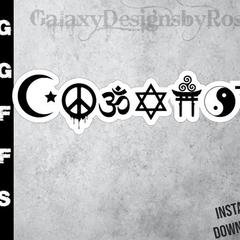 Coexist Sticker - Etsy