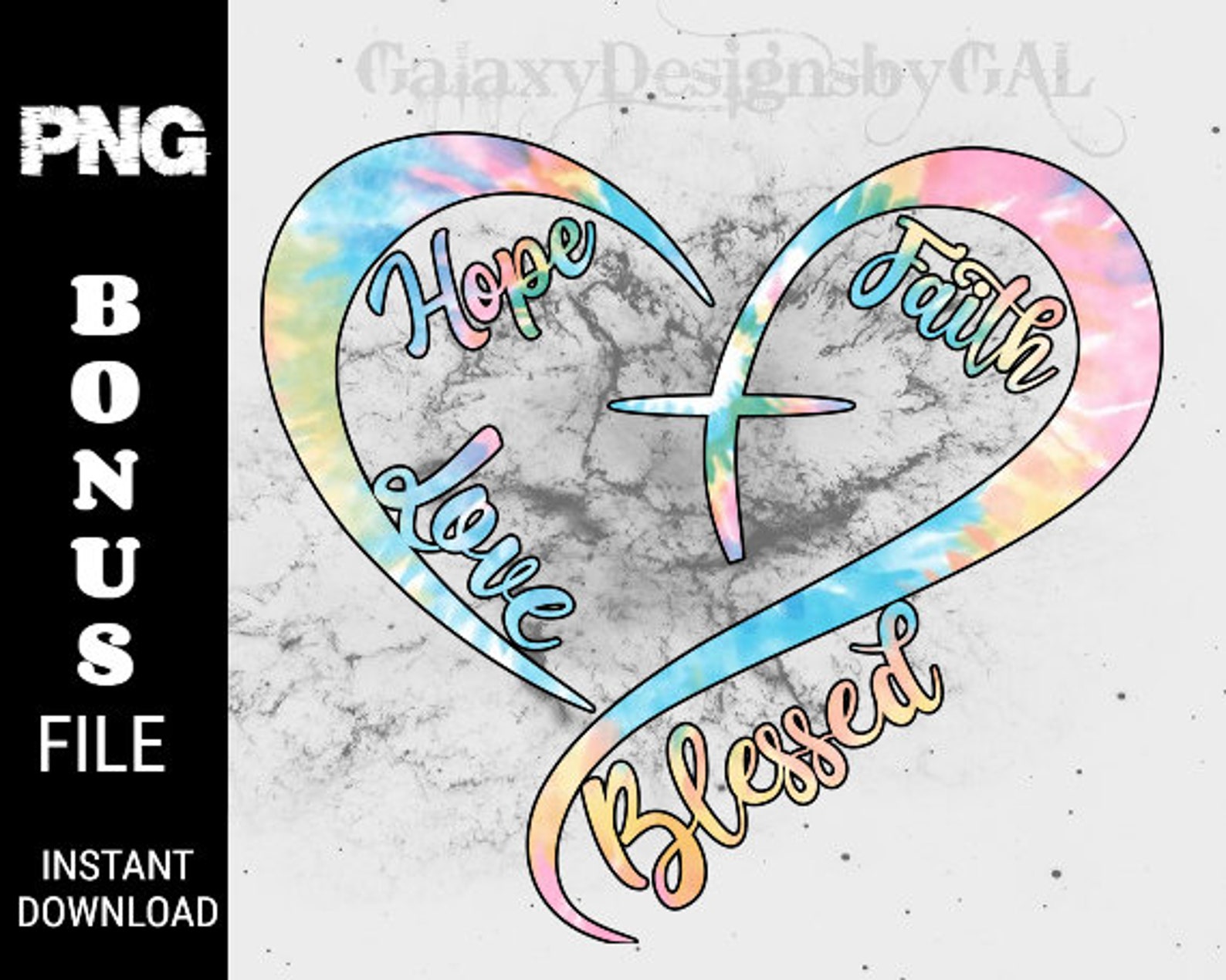 SVG HEART CROSS, Png, Pdf, Eps, Dxf, Love, Hope, Faith, Blessed Svg ...