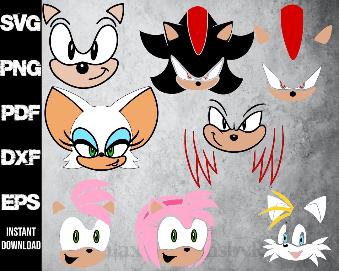 Video Game Character Face SVG Bundle: Family Shirt Designs (digital ...