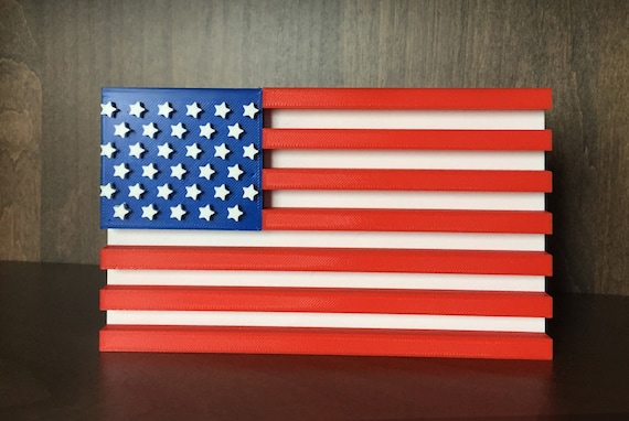 3D Printed American Flag - Etsy