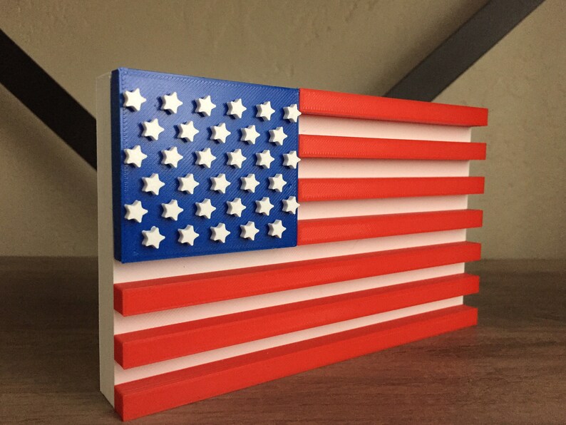 3D Printed American Flag - Etsy