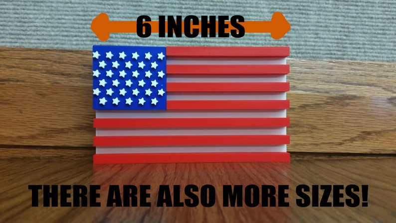 3D Printed American Flag - Etsy