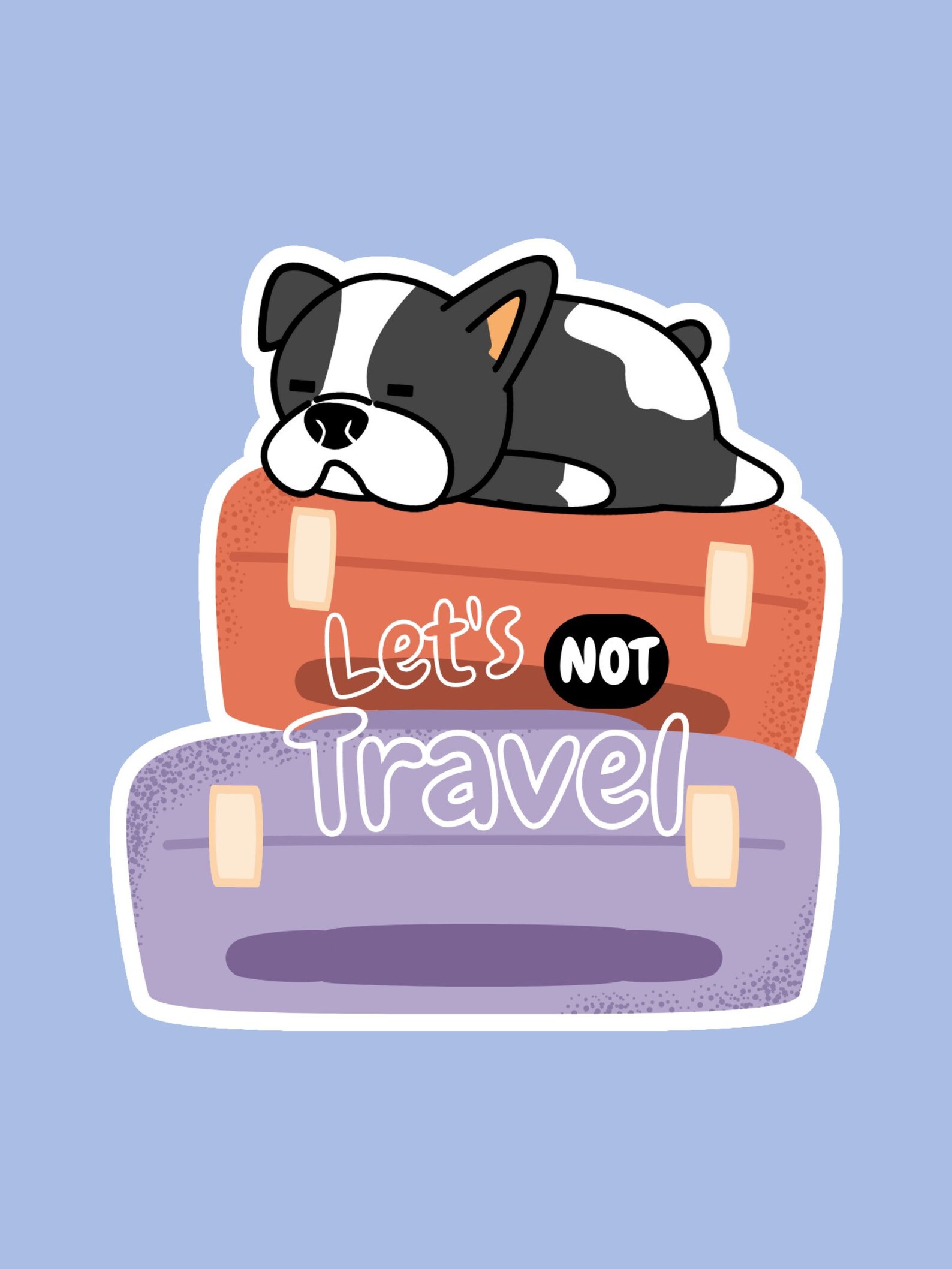 Dog Travel Sticker Pet Sticker Travel Buddy Travel Sticker - Etsy