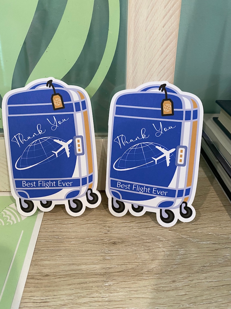 Flight Attendant Thank You Card Flight Crew Thank You Card - Etsy