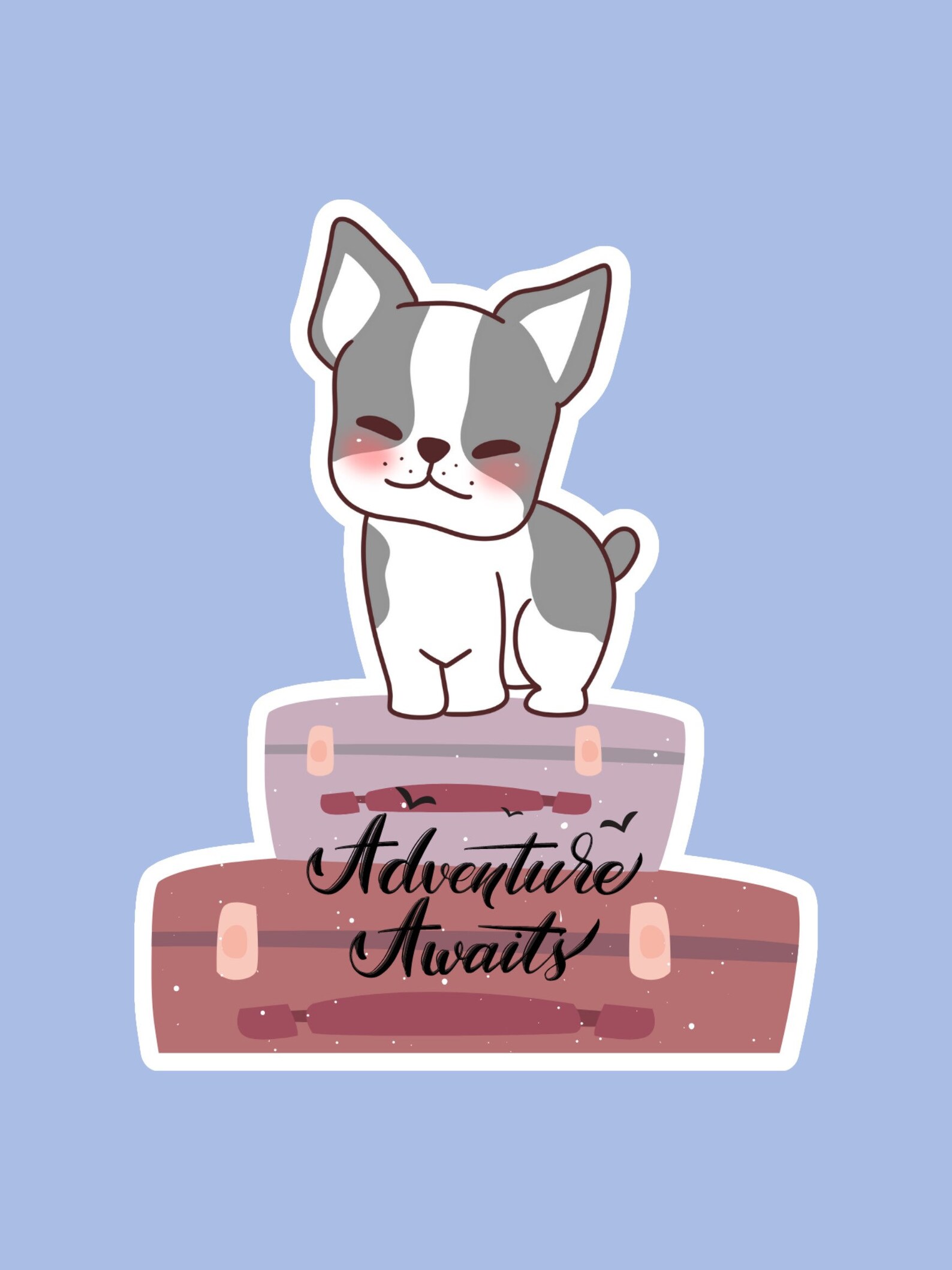 Dog Travel Sticker Pet Sticker Travel Buddy Travel Sticker - Etsy