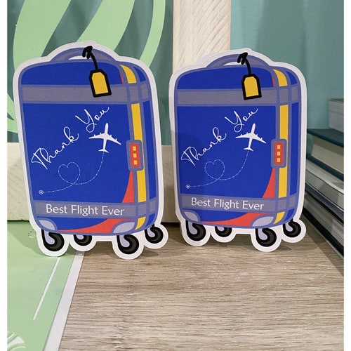 Flight Attendant Thank You Card Flight Crew Thank You Card - Etsy