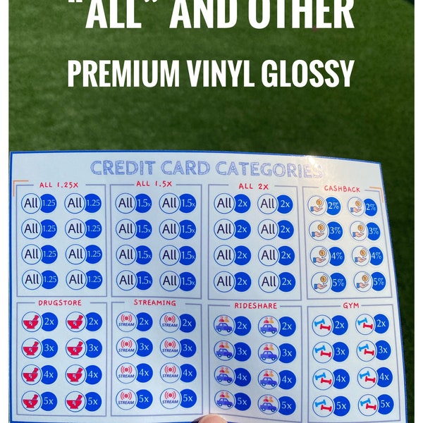 Card Stickers - Etsy