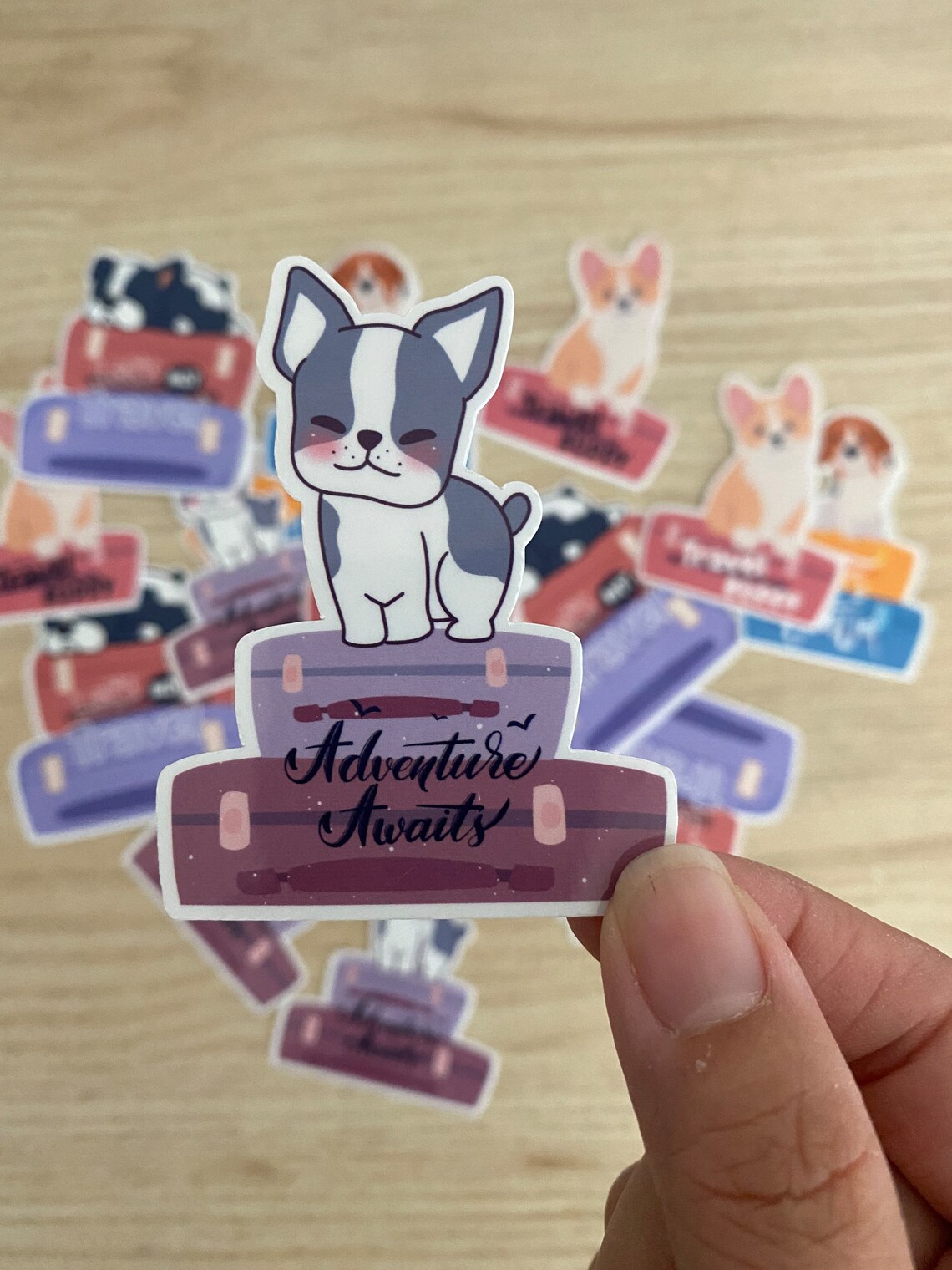 Dog Travel Sticker Pet Sticker Travel Buddy Travel Sticker - Etsy