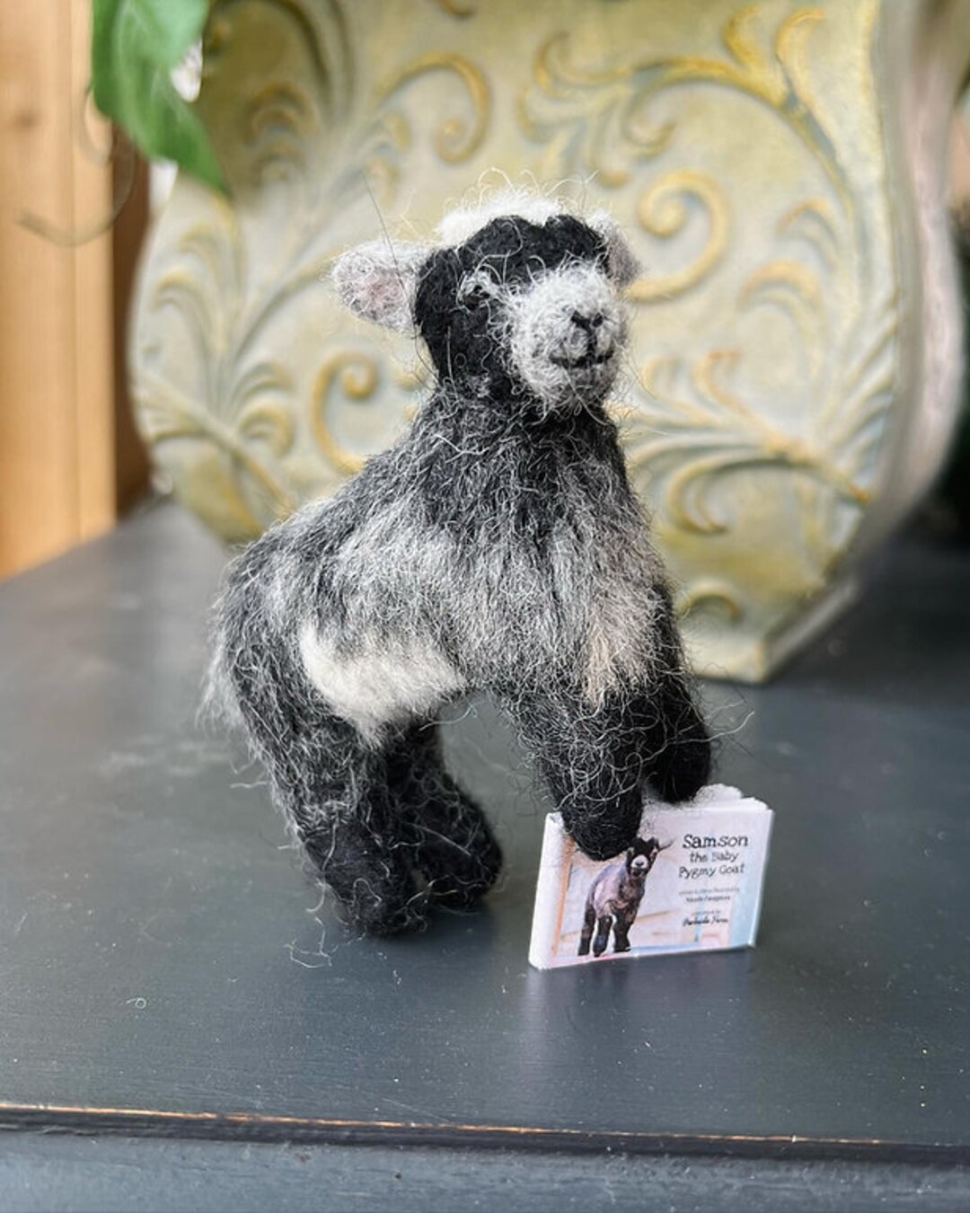 Samson Alpaca Felted Pygmy Goat Figurine - Etsy