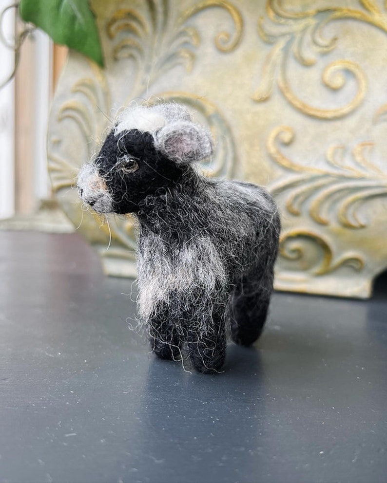 Samson Alpaca Felted Pygmy Goat Figurine - Etsy