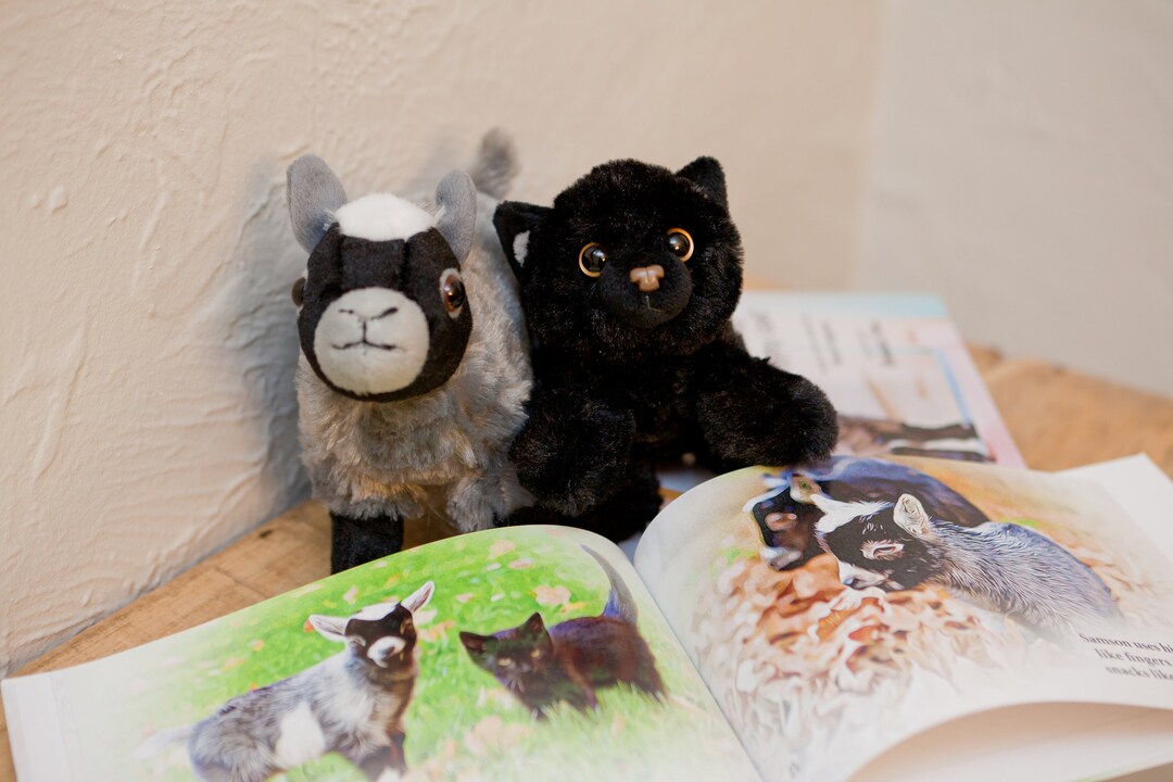 Samson the Baby Pygmy Goat Storybook & Plushie Characters - Etsy