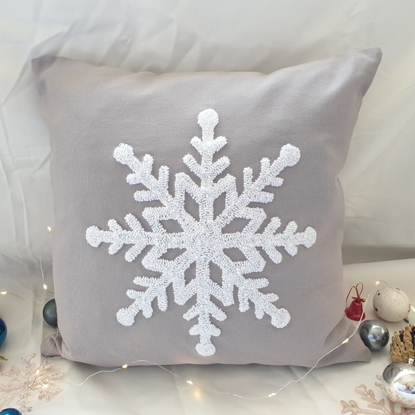 Snowflake Pillow - Etsy