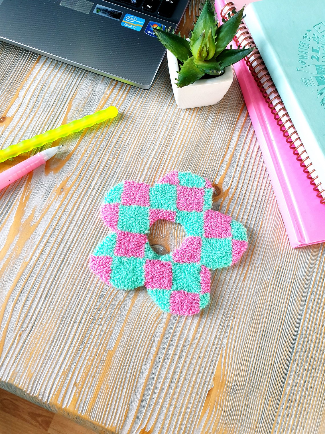 Handmade Coaster / Punch Needle Coaster / Tufted Coaster / - Etsy