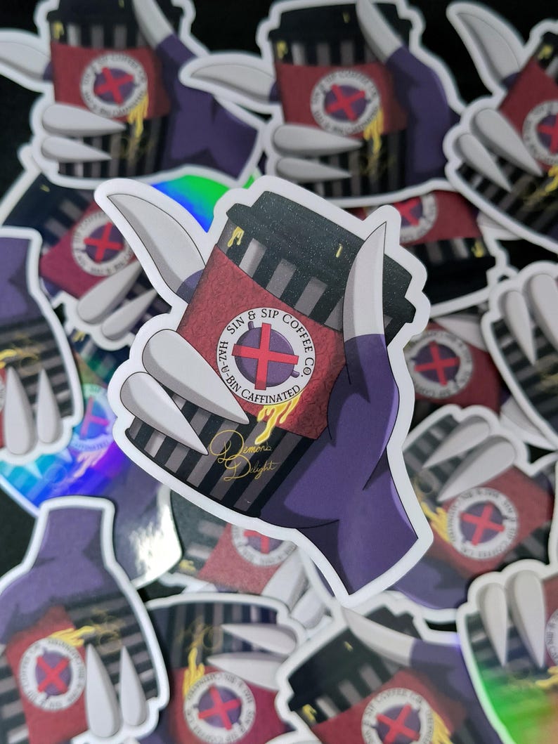 Sin N Sip Coffee Hotelier Sticker Set - Etsy