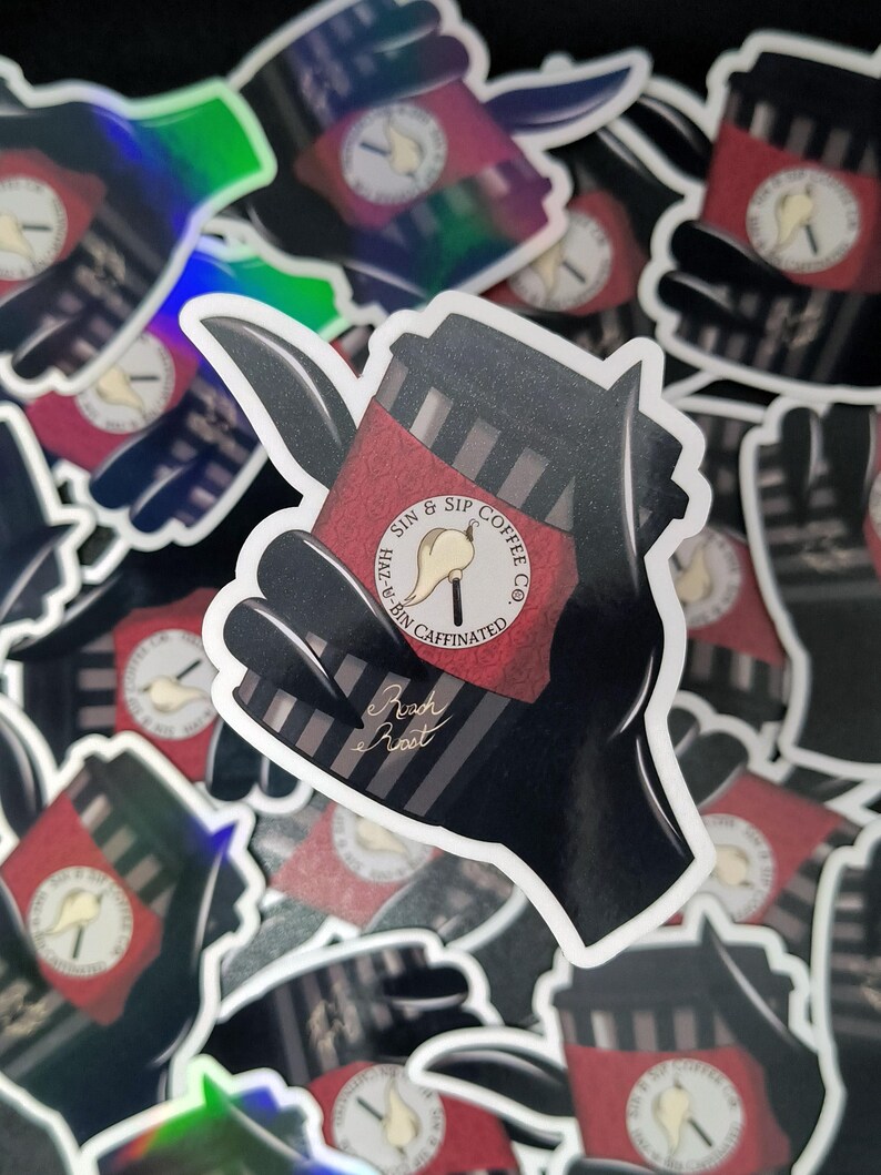 Sin N Sip Coffee Hotelier Sticker Set - Etsy