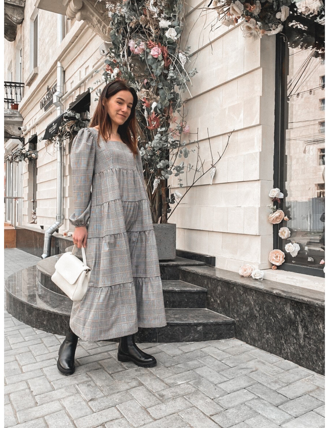 Puff Sleeves Maxi Dress Pattern Sewing Digital Pattern For | Etsy