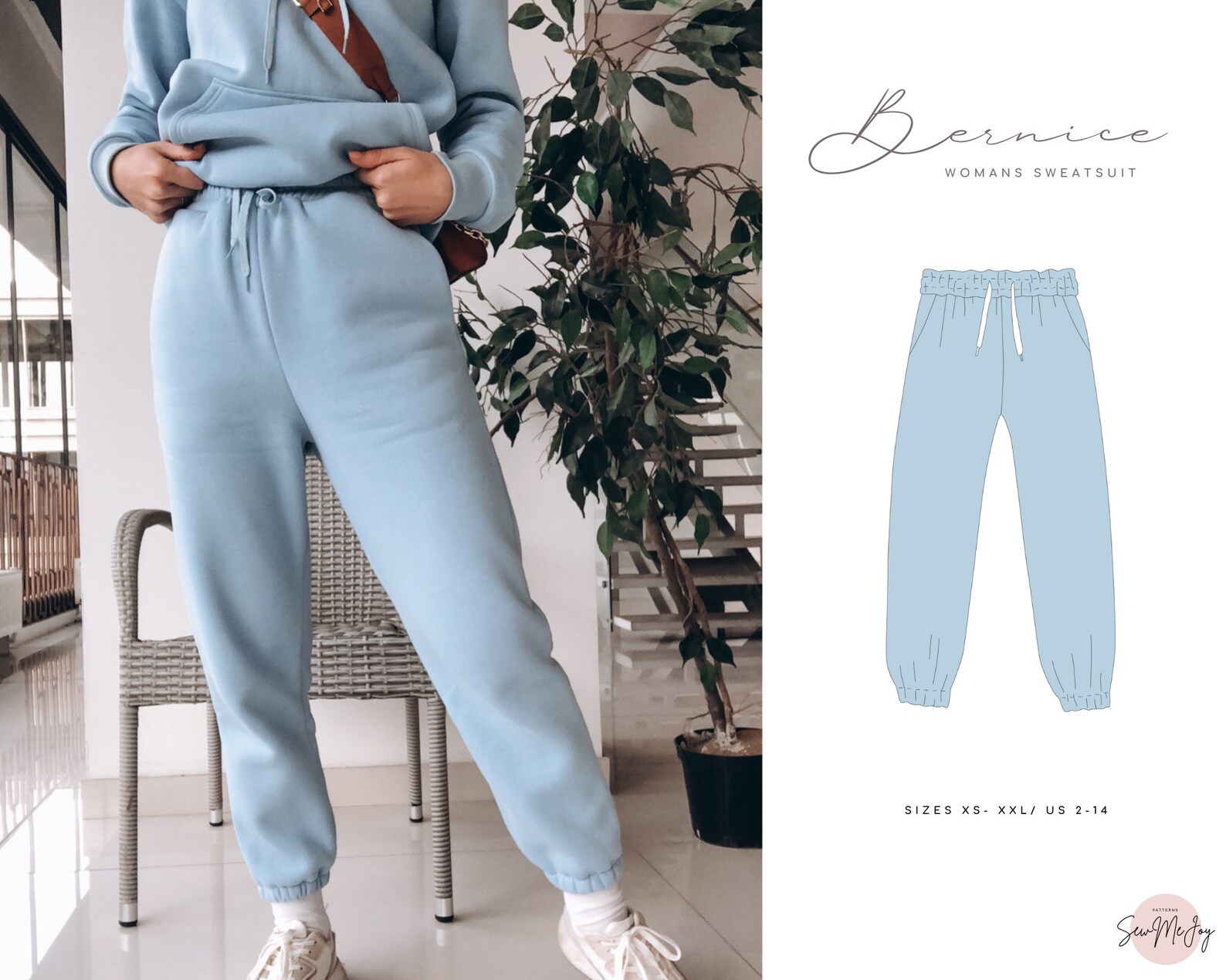 Joggers PDF Pattern for Women Sweatpants Digital Pattern - Etsy
