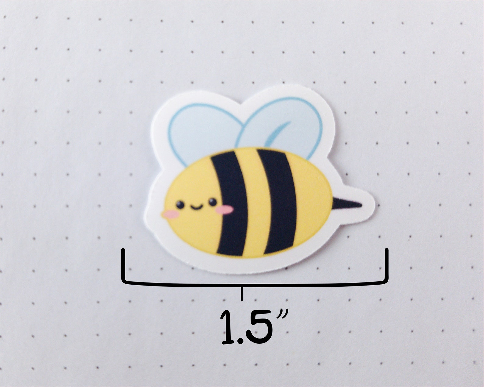 Cute Bee Sticker Kawaii Matte Vinyl Stickers Cute Laptop | Etsy