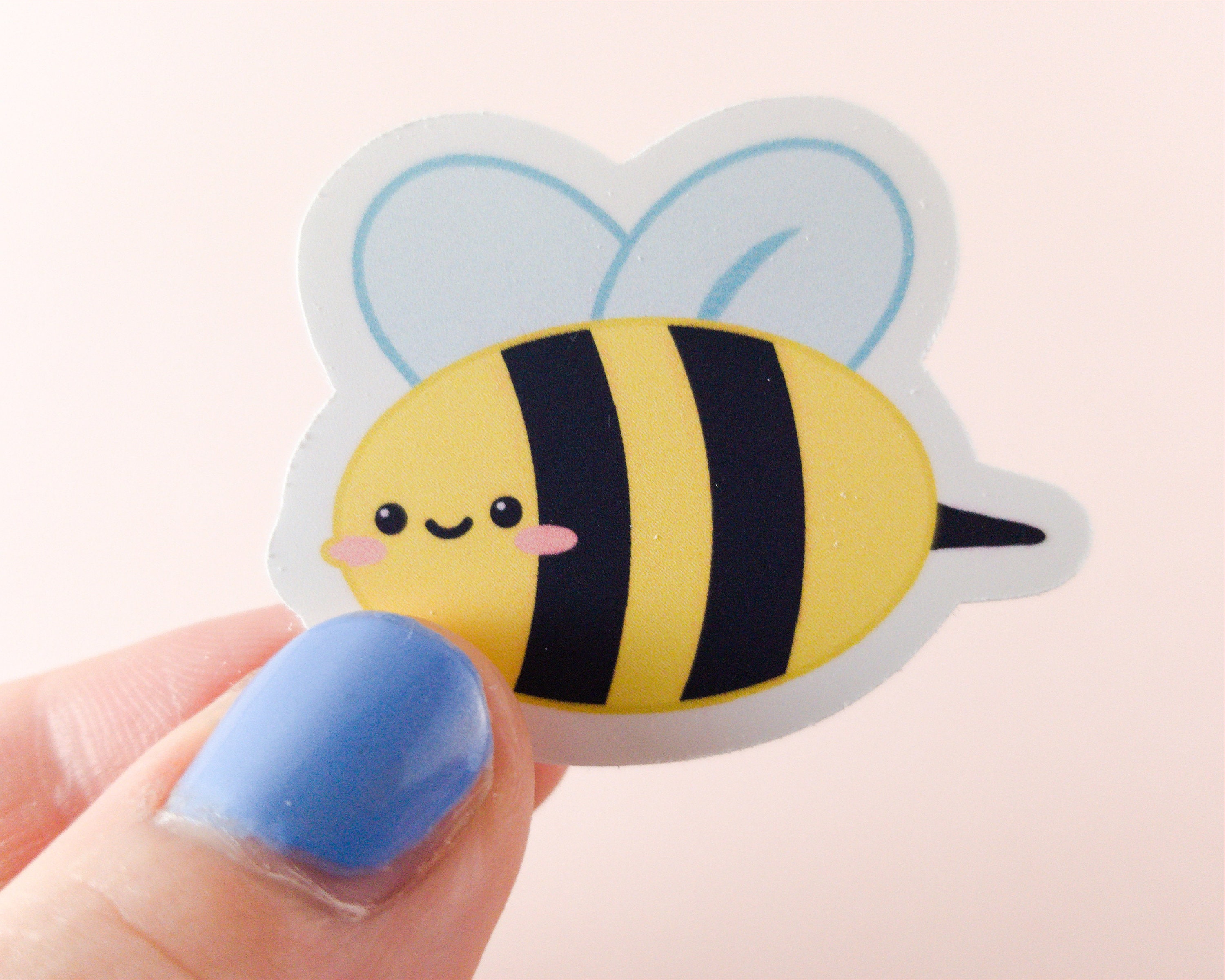 Cute Bee Sticker Kawaii Matte Vinyl Stickers Cute Laptop | Etsy