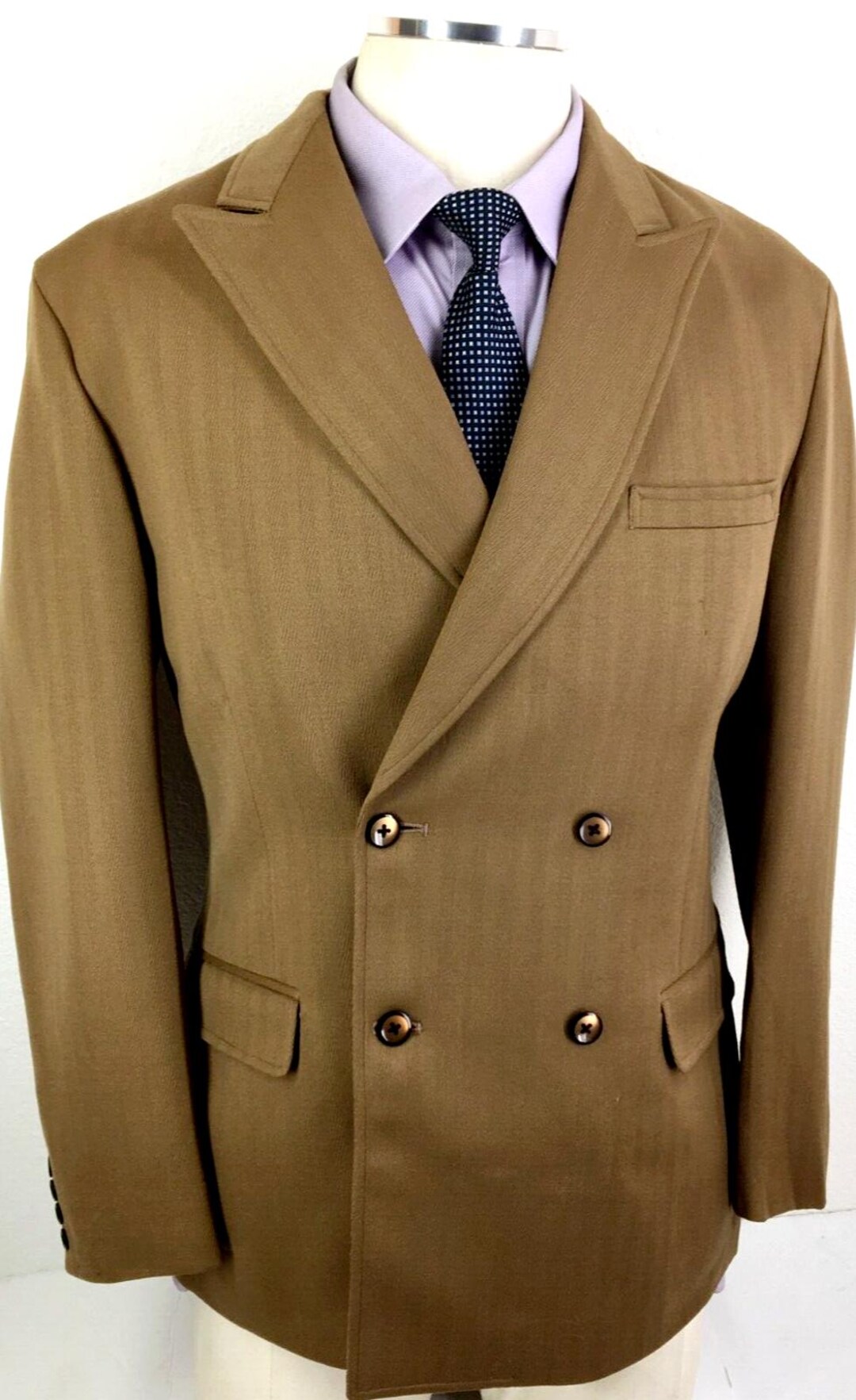 40S Alexandre London Mens Vintage Dbl Breasted Blazer Jacket W/vest ...