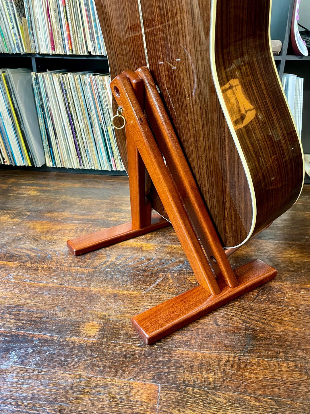 Acoustic/electric Guitar Stand, Mahogany, Gift Idea, Handmade - Etsy