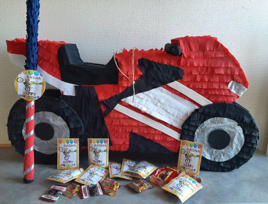 Personalized MOTO Pinata, Large Size, Decoration for Your Parties and ...
