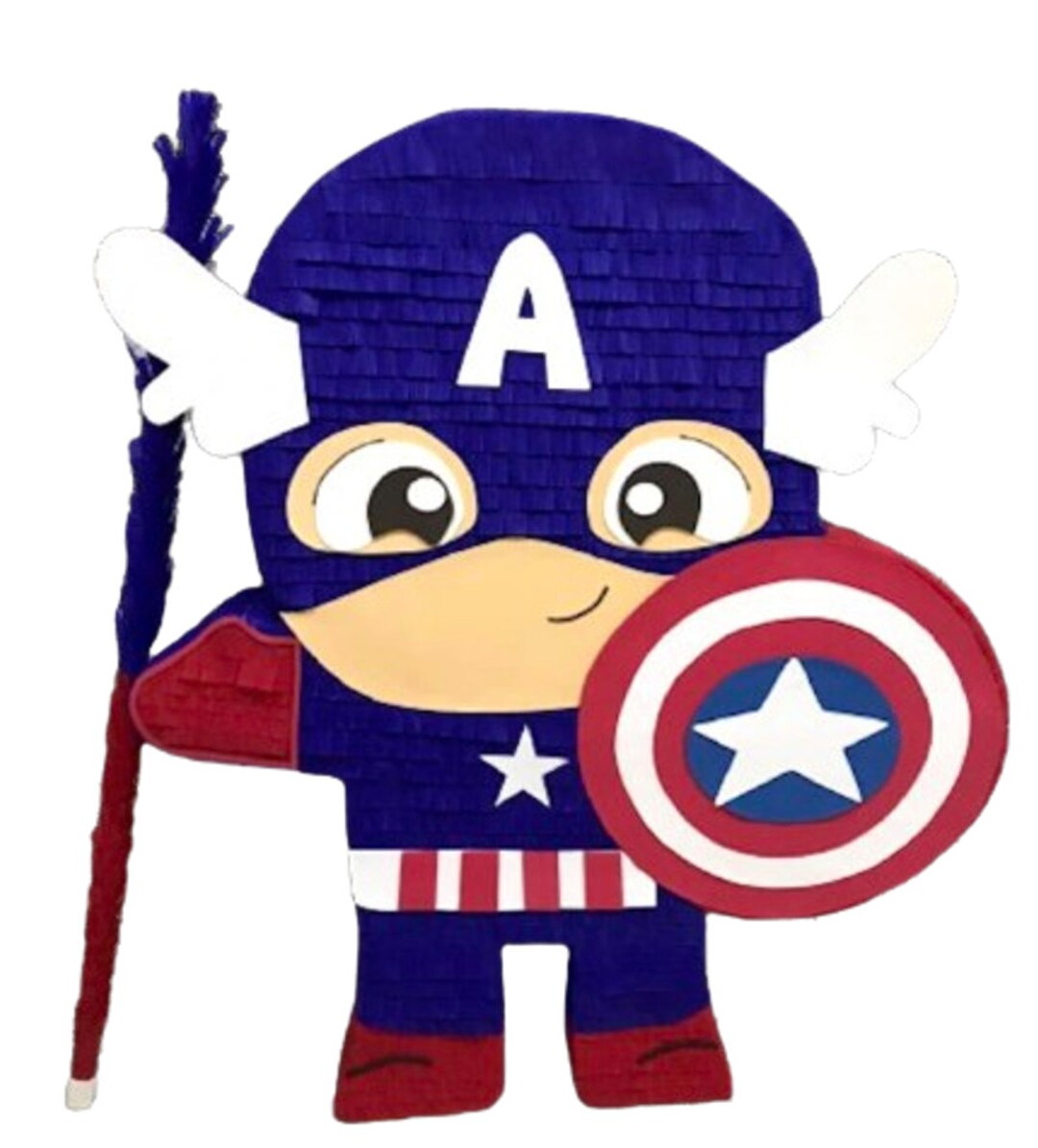 PERSONALIZED PINATAS Stick Included, Captain America 70 Cm High, Stick ...