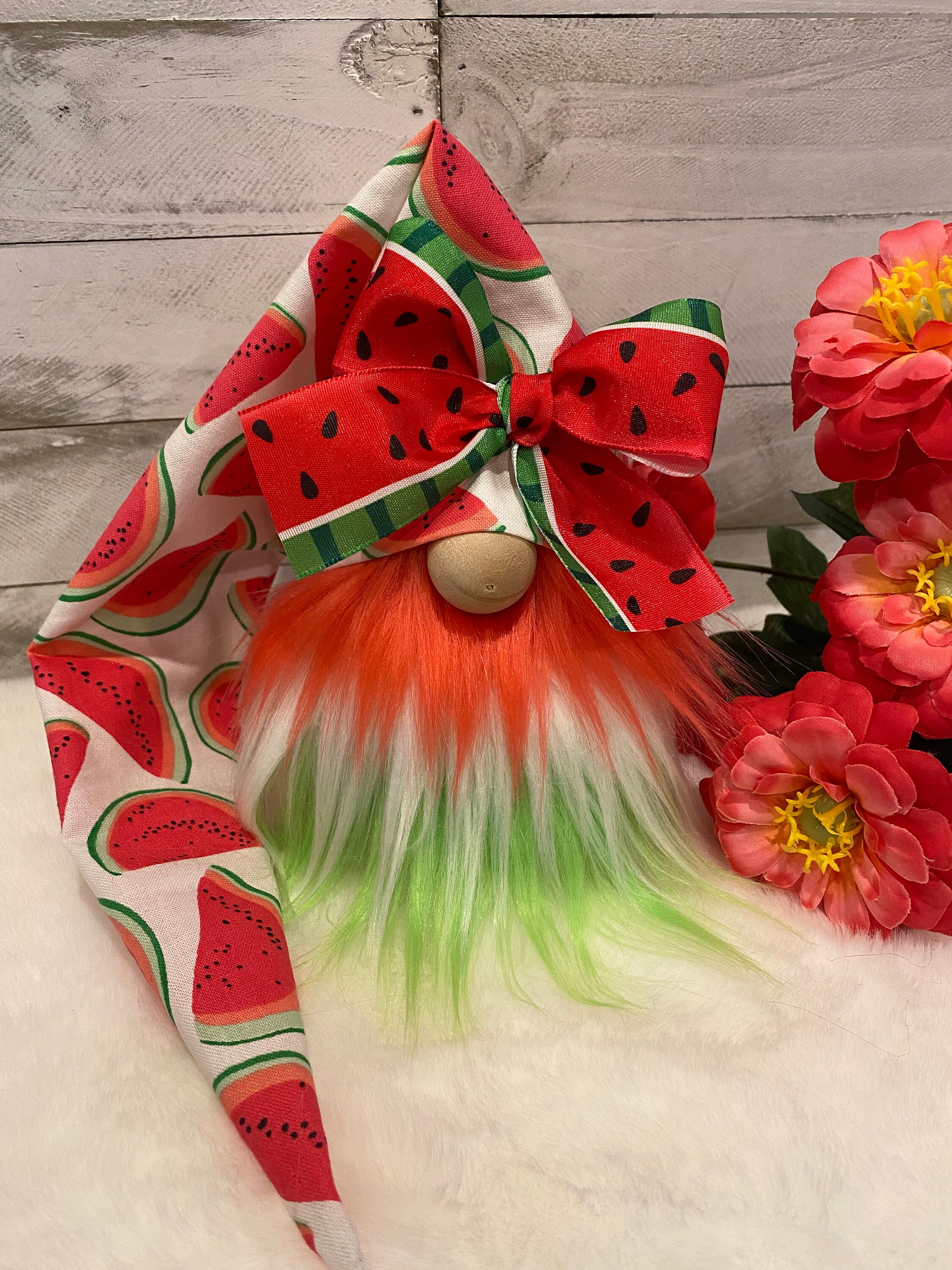 Watermelon Gnome Watermelon Decor Summer Gnome Tiered Tray - Etsy