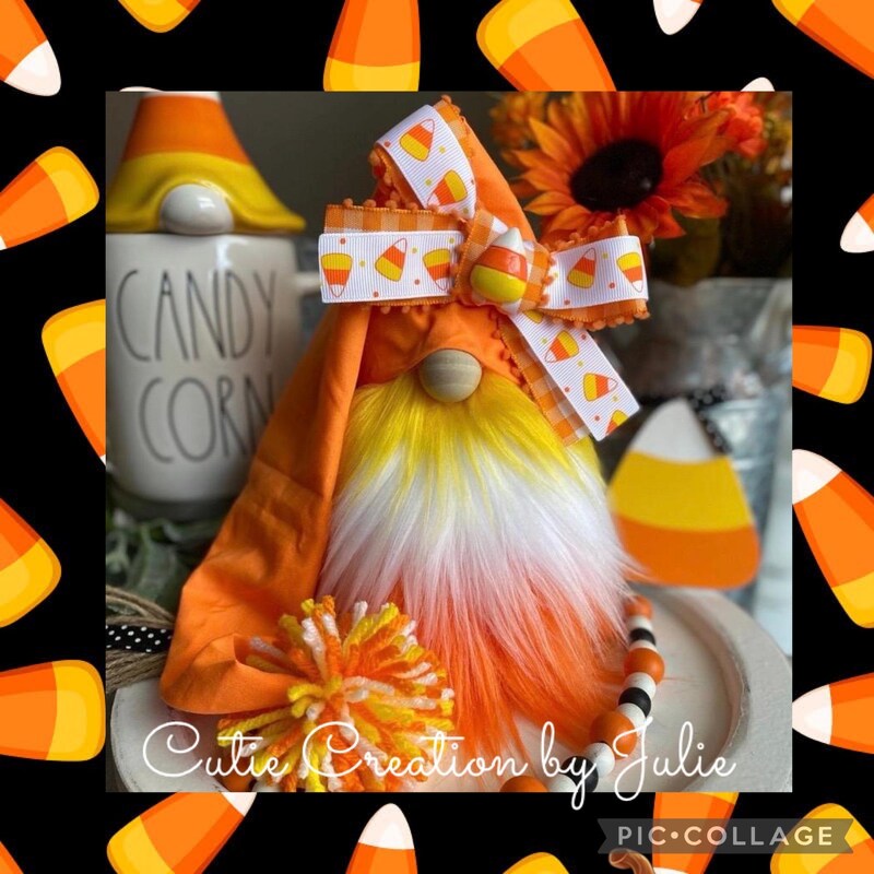 Candy Corn Gnome - Etsy