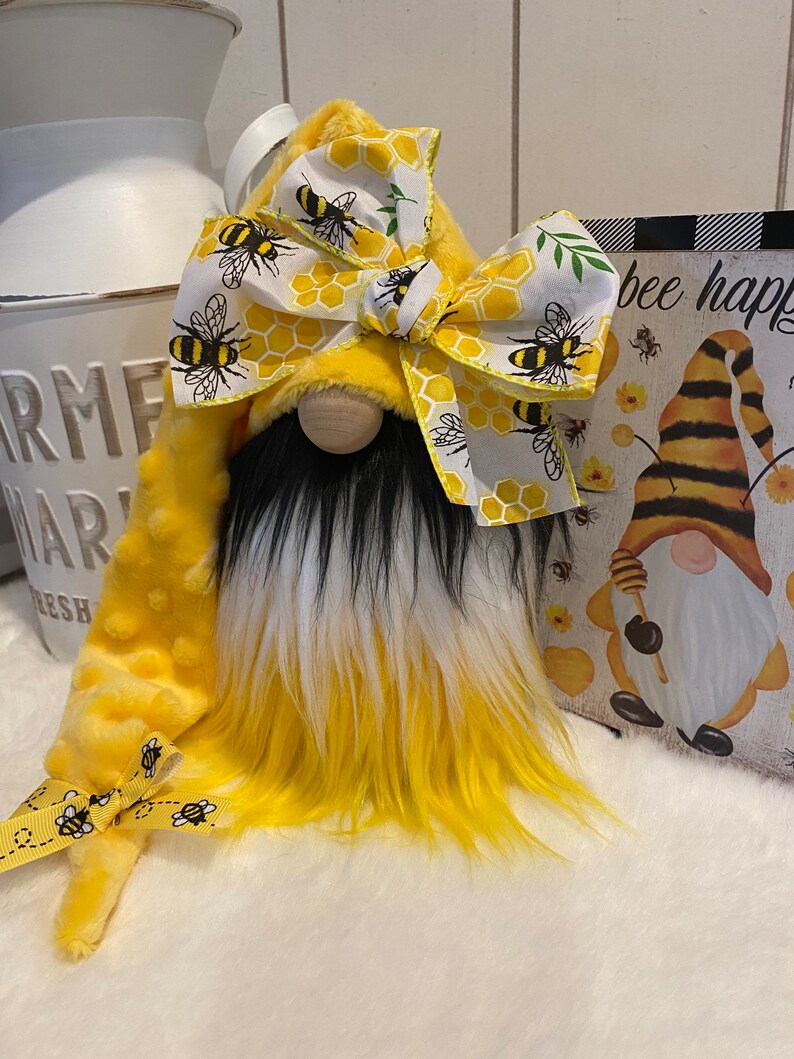 Bee Gnome Bee Tier Tray Decor Bee Decoration Summer Gnome - Etsy