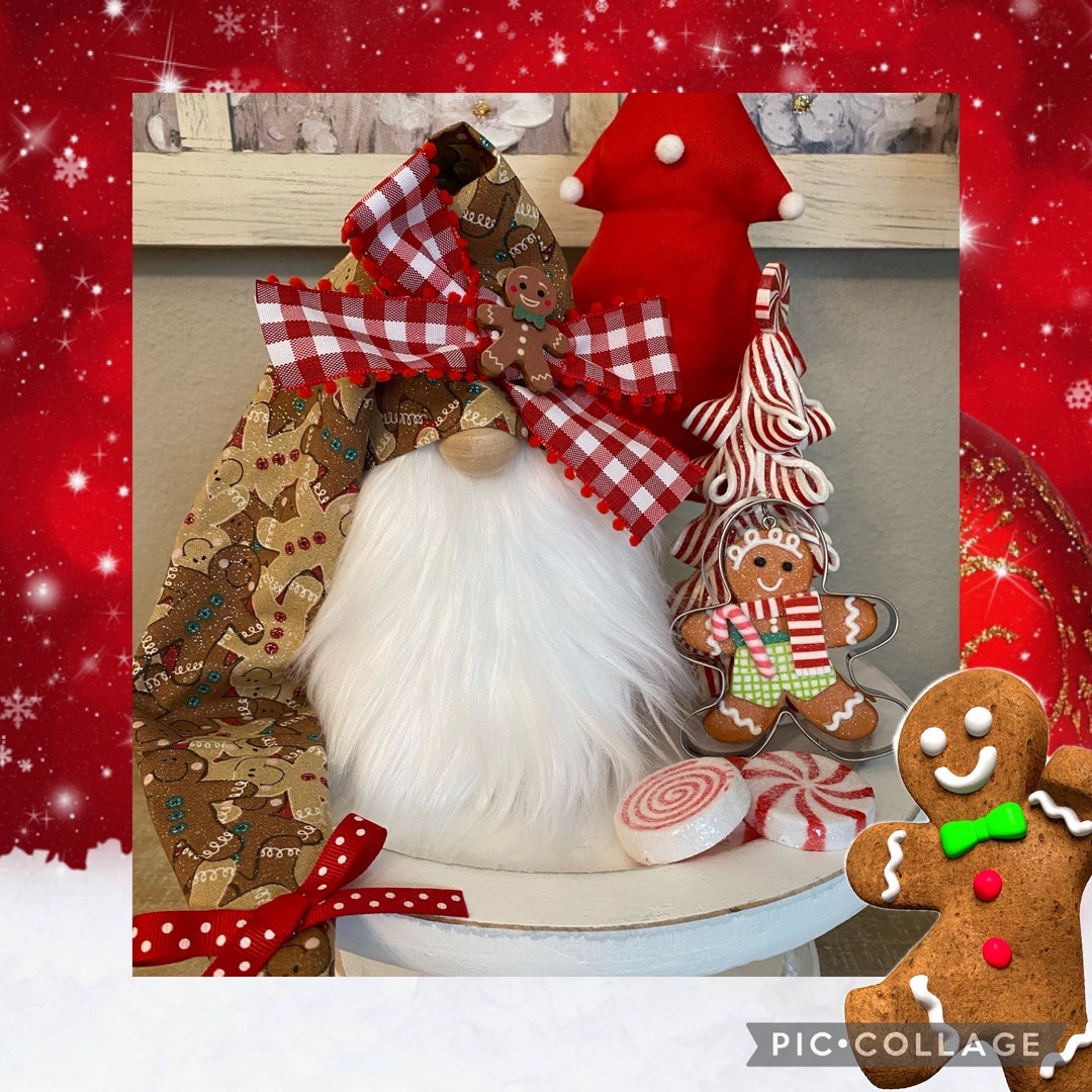 Gingerbread Christmas Gnome, Sweet Treats Christmas, Holiday Decor ...