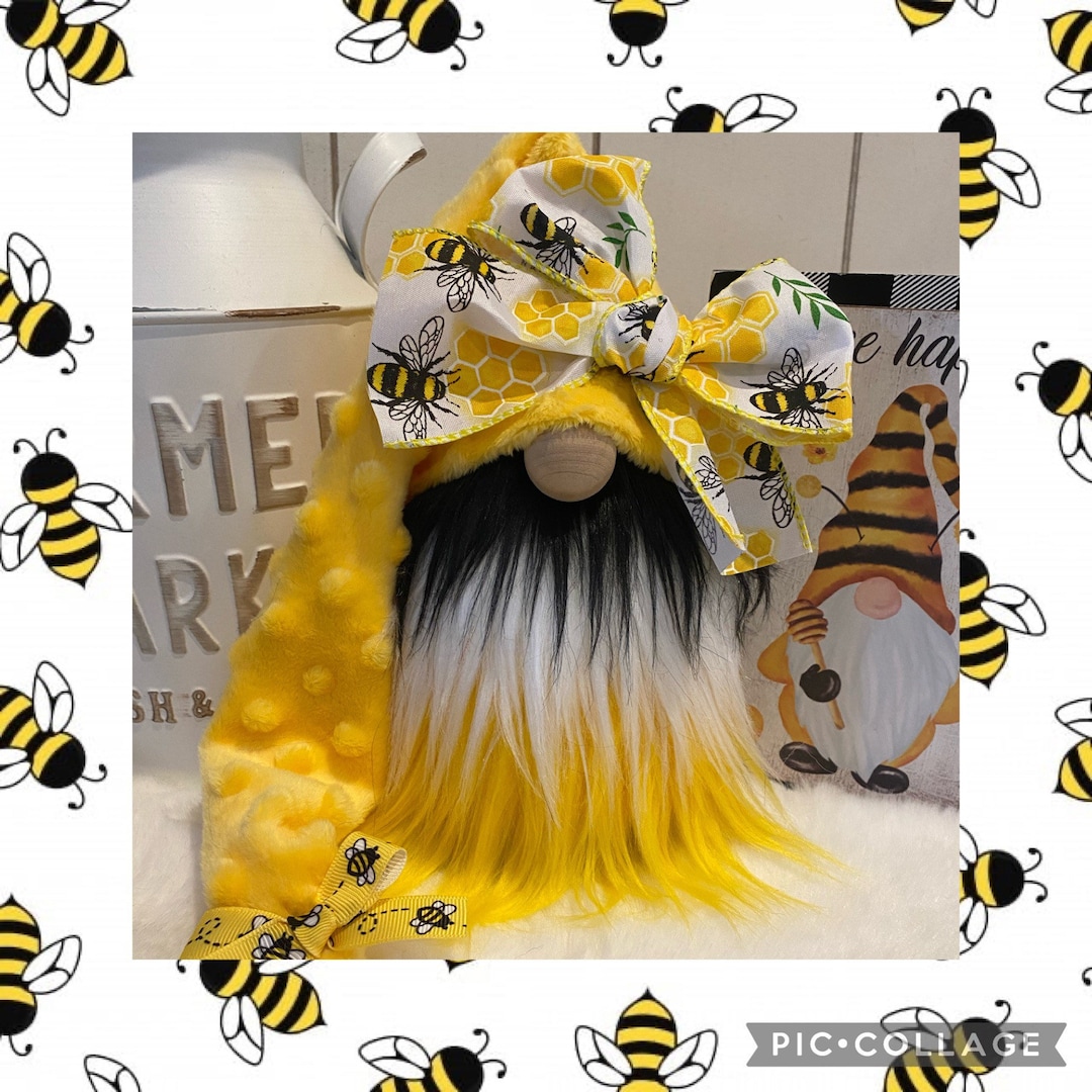 Bee Gnome Bee Tier Tray Decor Bee Decoration Summer Gnome - Etsy