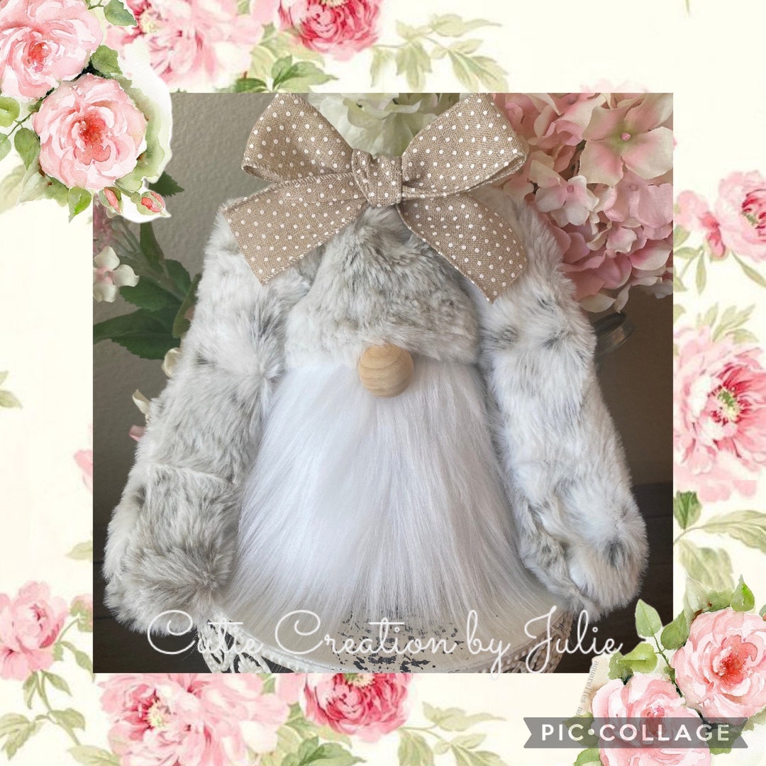 Fluffy Easter Bunny Gnome, Spring Gnome, Easter Tier Tray Decor, Easter ...