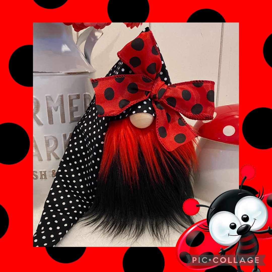 Ladybug Gnome Ladybug Decor Ladybug T Spring Gnome Summer Gnome