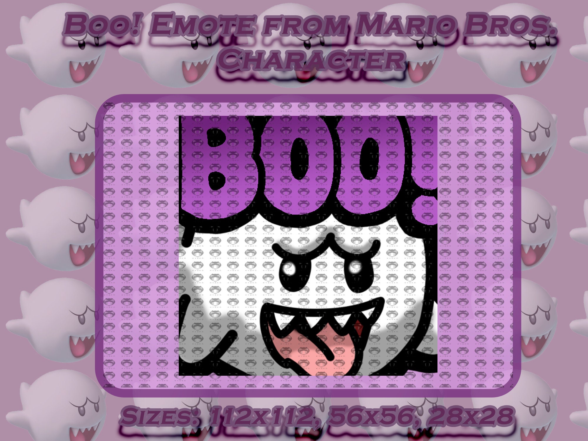 Emote of the Boo character from the game | Etsy